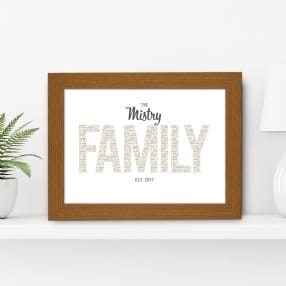 Personalised Family Tree Poster | Find Me A Gift