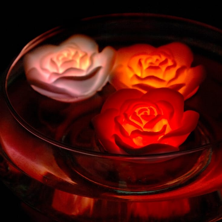 Colour Changing Floating Rose Bath Lights | Find Me A Gift