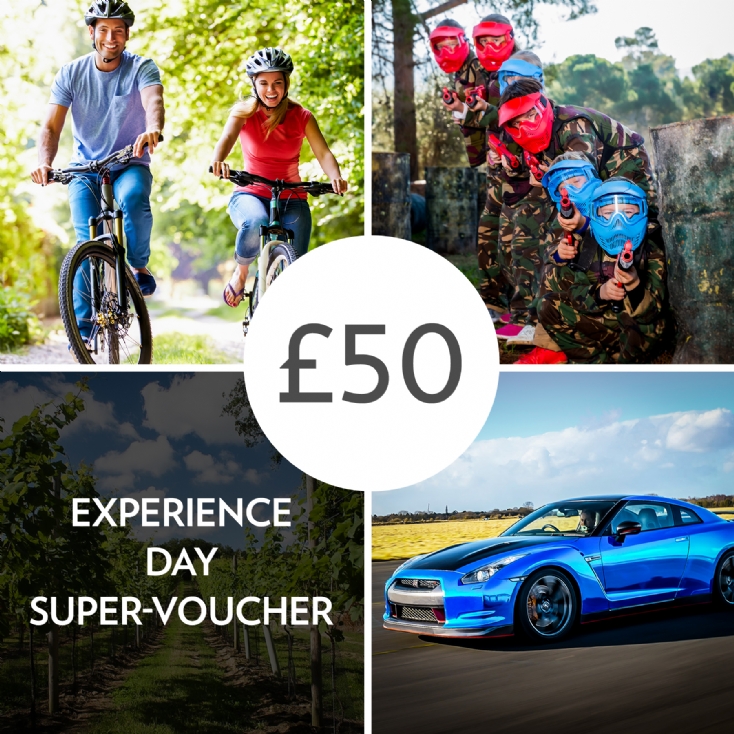 £50 Experience Day Super-Voucher | Find Me A Gift