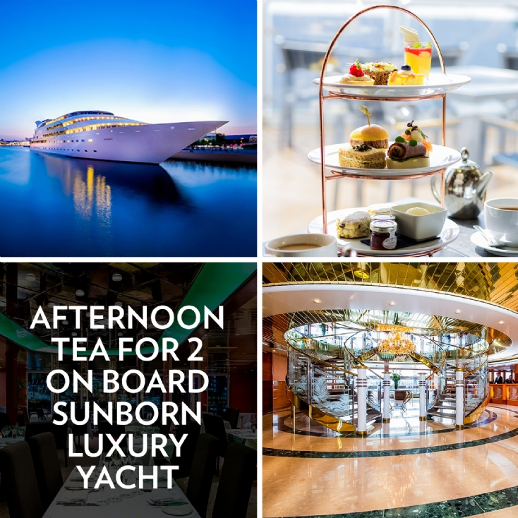 Afternoon Tea for 2 on the Sunborn Luxury Yacht | Find Me A Gift