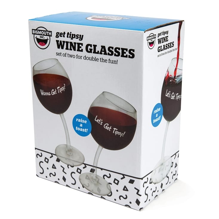Tipsy Wine Glasses | Find Me A Gift
