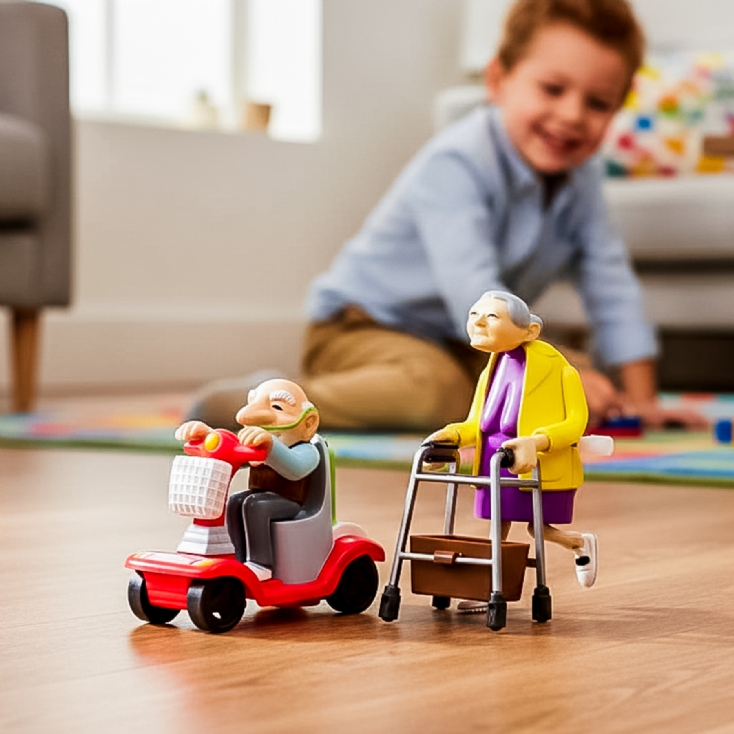 Racing Granny and Grandad Wind Up Toys | Find Me A Gift
