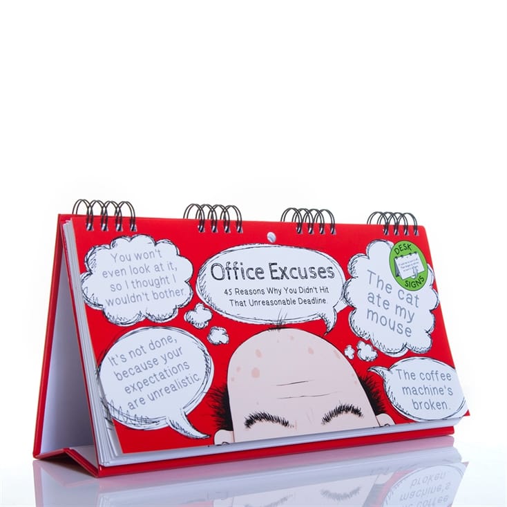 Office Excuses Flip Book | Find Me A Gift
