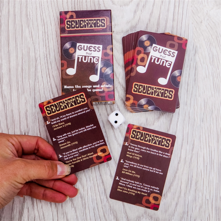Seventies Guess That Tune Card Game | Find Me A Gift