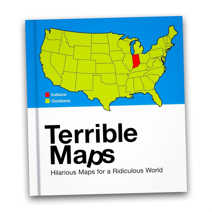 Terrible Maps - Funny Geography Book | Find Me A Gift