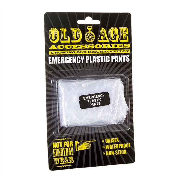 Old Age Emergency Plastic Pants | Find Me A Gift