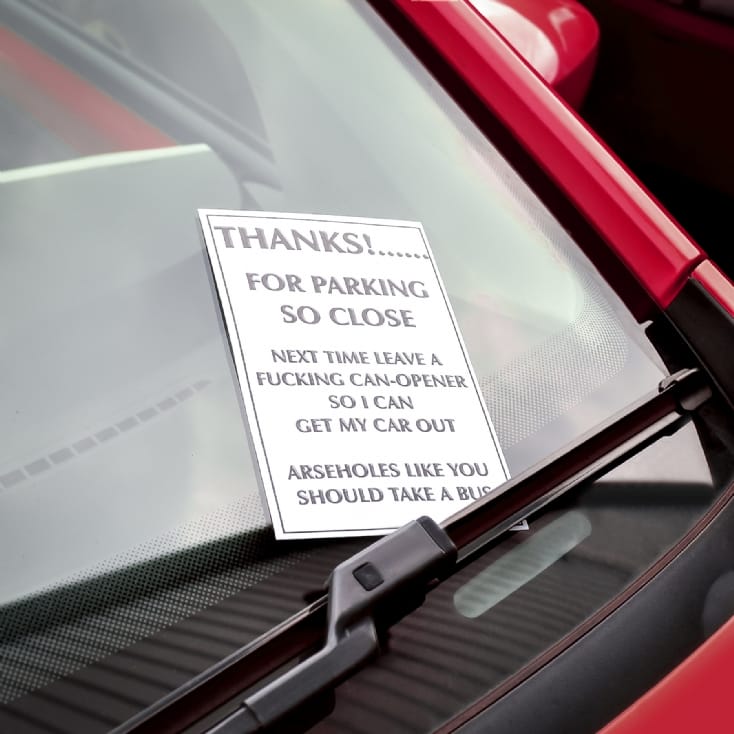 Funny Parking Notes | Find Me A Gift Funny Parking Notes | Find Me A Gift