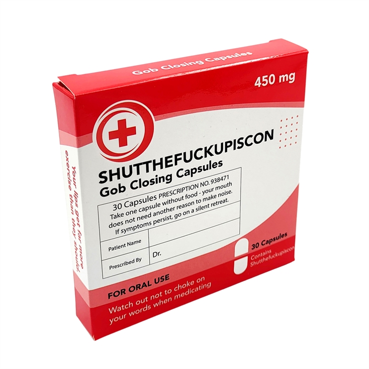 Shutthefuckupiscon - Joke Pills | Find Me A Gift