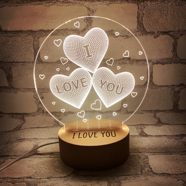 I Love You Personalised Light Up Sign | Find Me A Gift