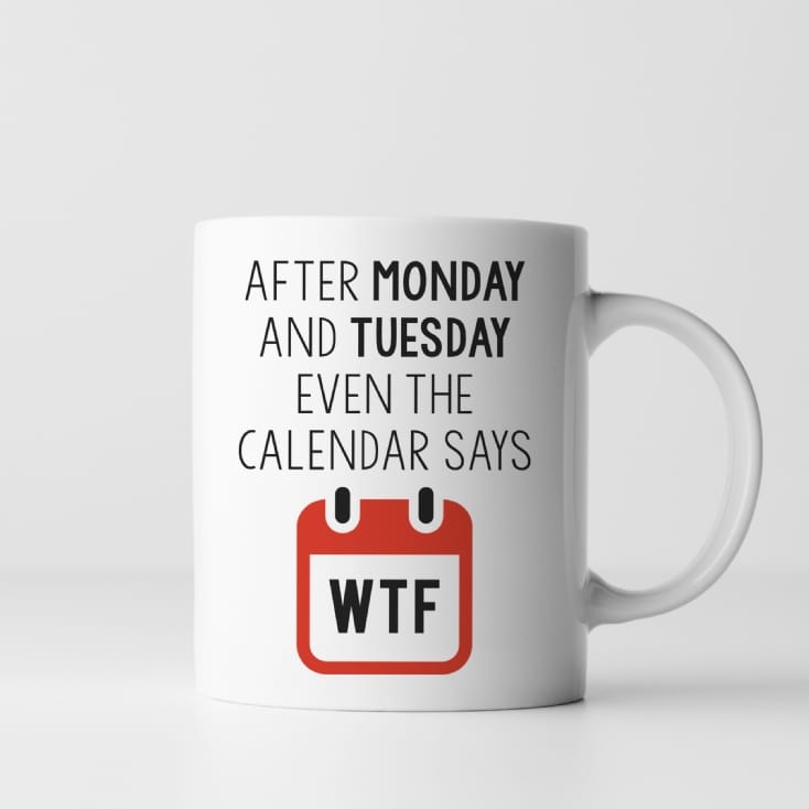 Even The Calendar Says WTF Mug | Find Me A Gift