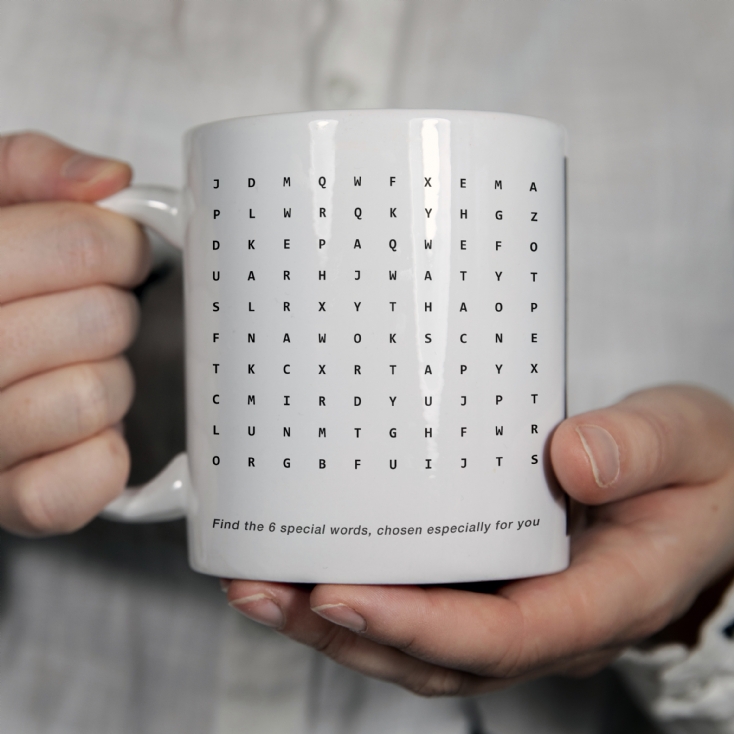 Personalised Word Search Mug | Find Me A Gift