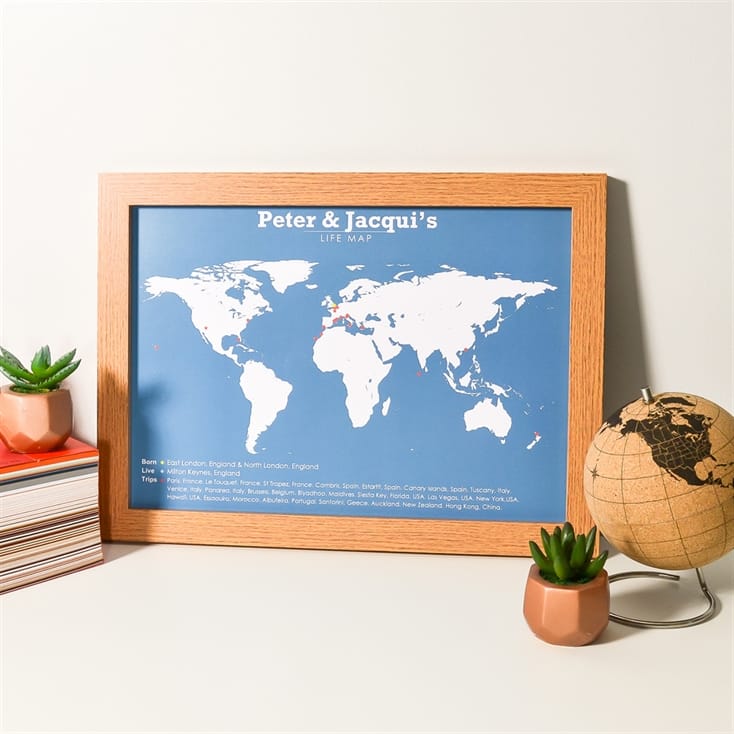 Personalised Life Map Print | Find Me A Gift