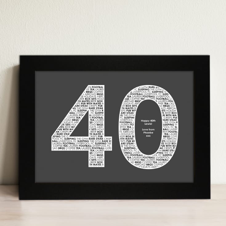 40th Birthday Wooden Numbers | Find Me A Gift