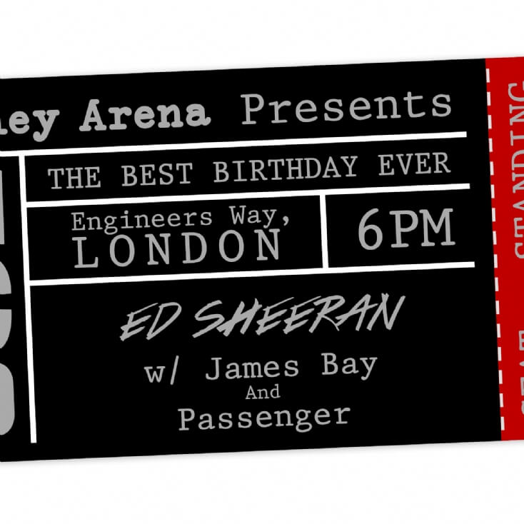 Personalised Concert Ticket Poster | Find Me A Gift