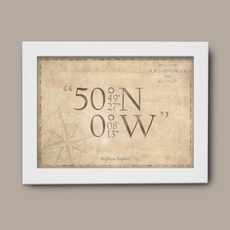 Personalised Coordinates Poster | Find Me A Gift