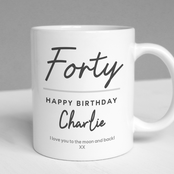Personalised Classy 40th Birthday Mug | Find Me A Gift
