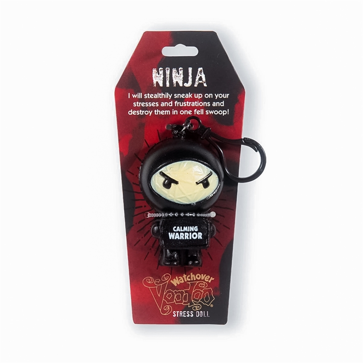 Ninja Calming Warrior Voodoo Stress Doll Keyring | Find Me A Gift