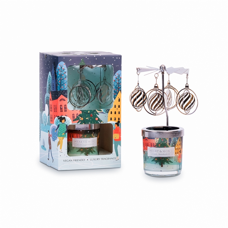 Mini Christmas Candle & Carousel Gift Set | Find Me A Gift