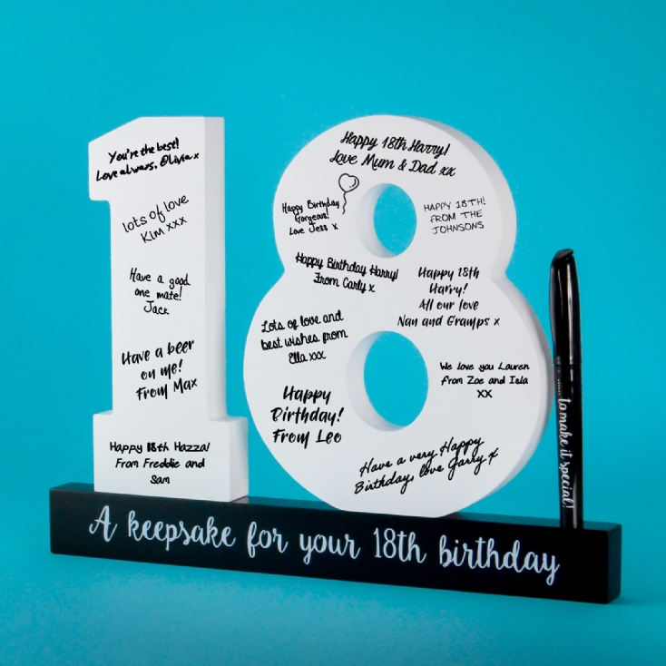 18th Birthday Signature Numbers | Find Me A Gift