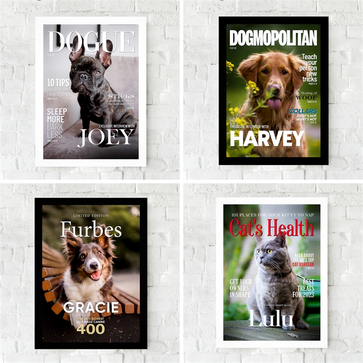 Personalised Pet Magazine Prints | Find Me A Gift