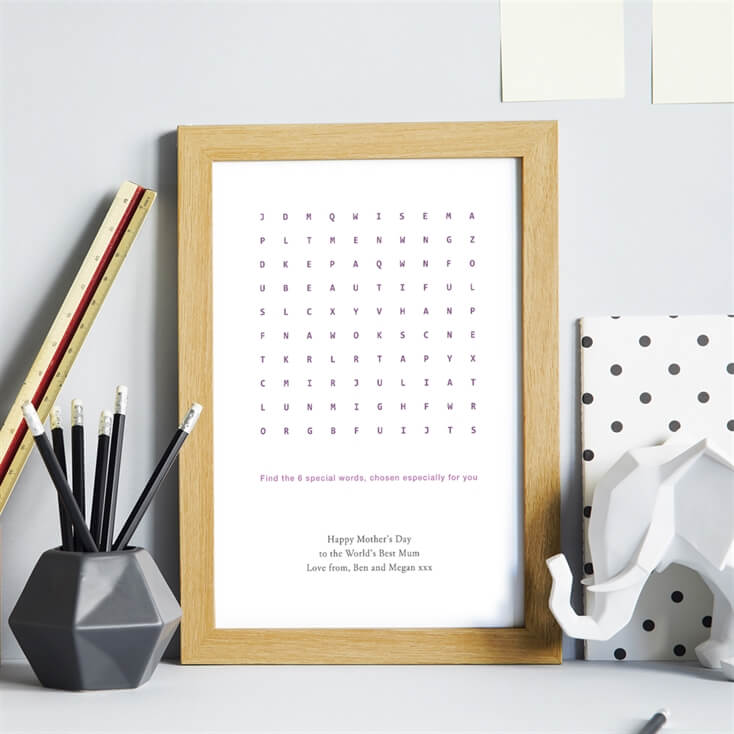 Personalised Word Search Print | Find Me A Gift