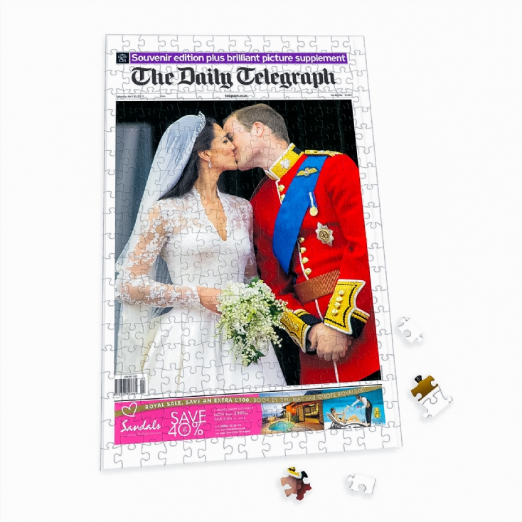 400 Piece Telegraph Front Page Newspaper Puzzle | Find Me A Gift