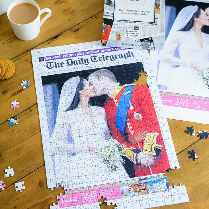 400 Piece Telegraph Front Page Newspaper Puzzle | Find Me A Gift