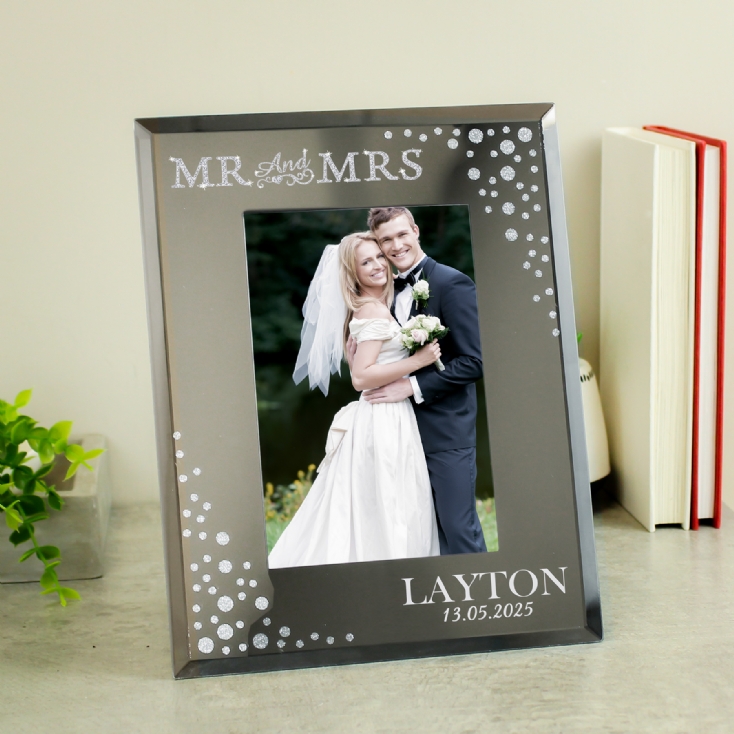 Personalised Diamante Mr and Mrs Frame | Find Me A Gift