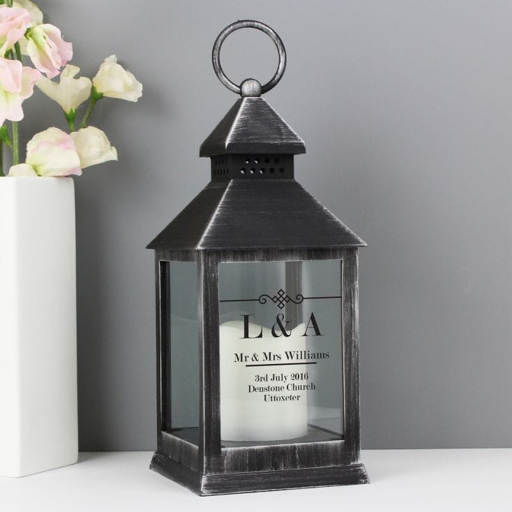 Personalised Rustic Black Lantern | Find Me A Gift