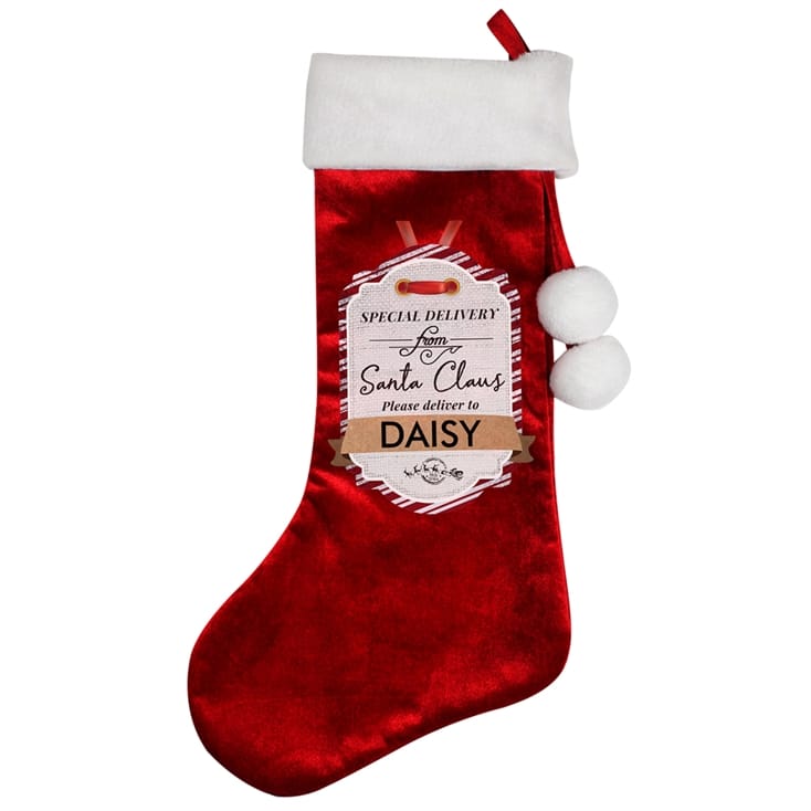 Personalised Special Delivery Luxury Stocking | Find Me A Gift