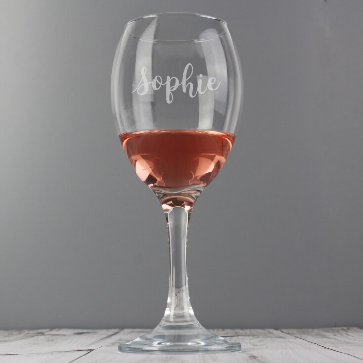 Personalised Engraved Wine Glass with Name | Find Me A Gift