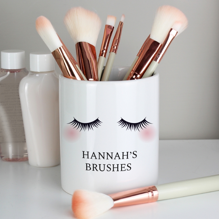Personalised Eyelashes Ceramic Storage Pot | Find Me A Gift