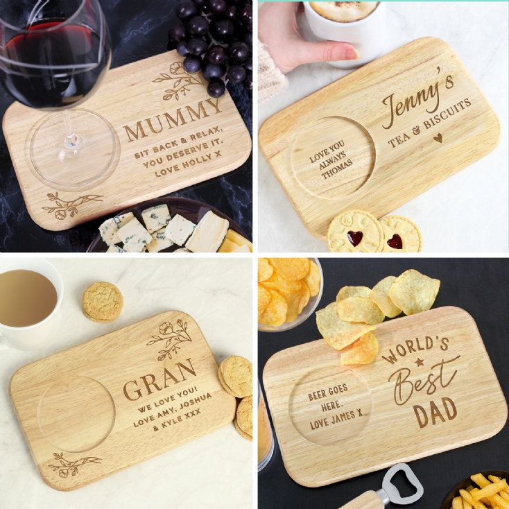 Personalised Wooden Coaster Trays | Find Me A Gift