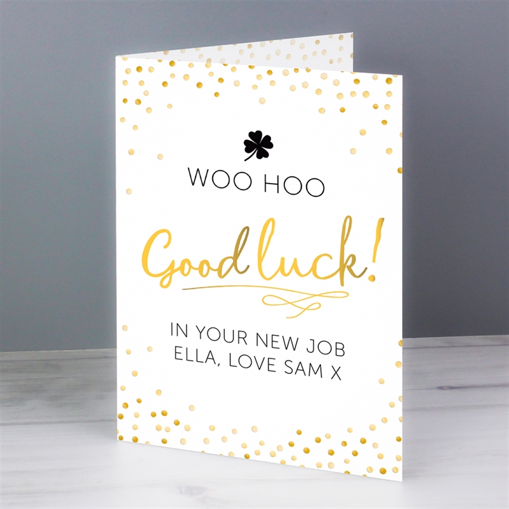 Personalised Good Luck Card | Find Me A Gift