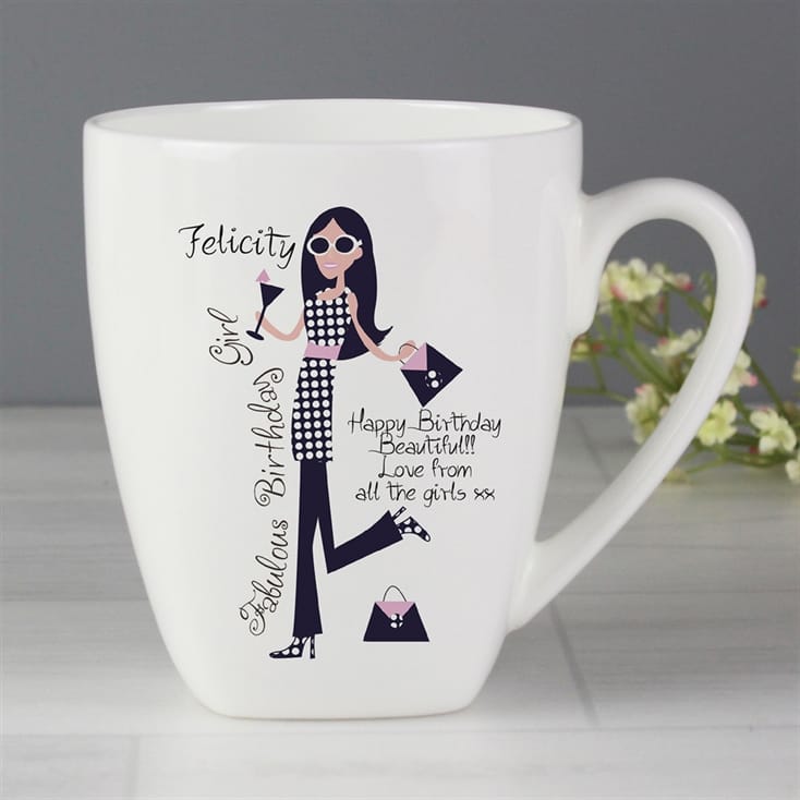 Personalised Fabulous Birthday Girl Mug | Find Me A Gift