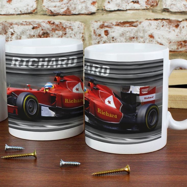 Personalised Formula 1 F1 Mug | Find Me A Gift