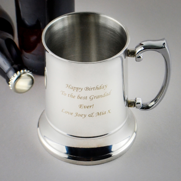 Stainless Steel Personalised Tankard | Find Me A Gift