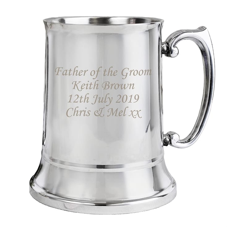 Stainless Steel Personalised Tankard | Find Me A Gift