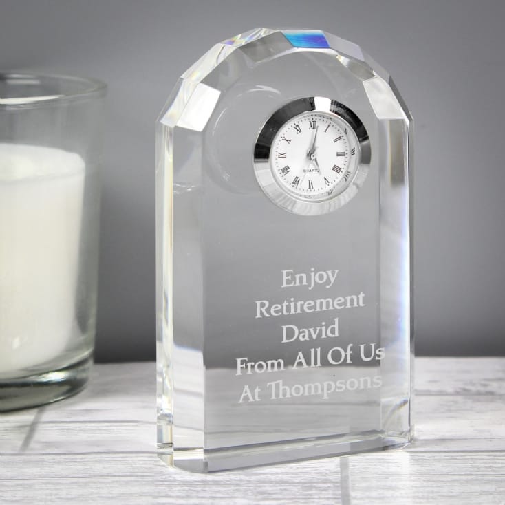 Personalised Crystal Clock | Find Me A Gift