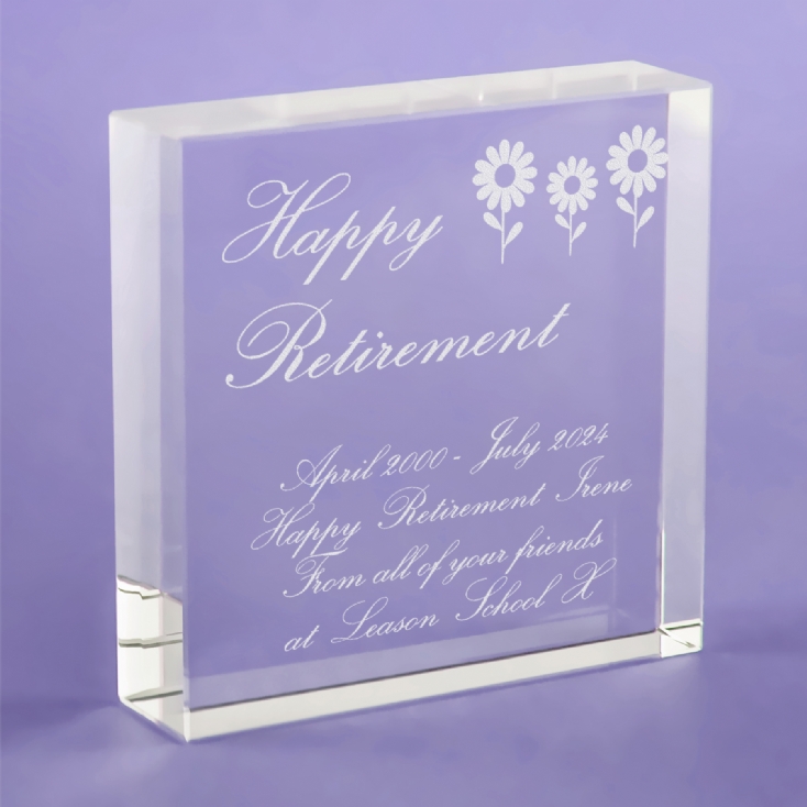 Personalised Retirement Keepsake | Find Me A Gift