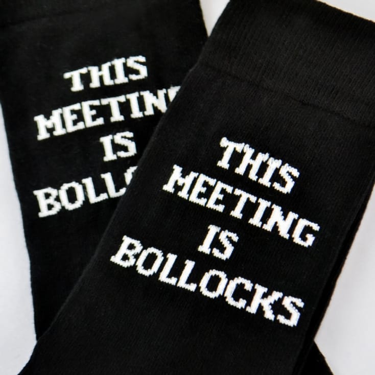 This Meeting Is Bollocks Socks | Find Me A Gift