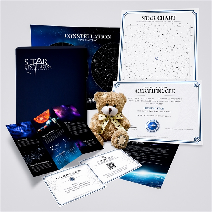 Personalised Name A Star with Teddy Gift Box | Find Me A Gift