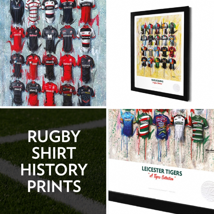 A3 Framed Rugby Shirt History Prints | Find Me A Gift