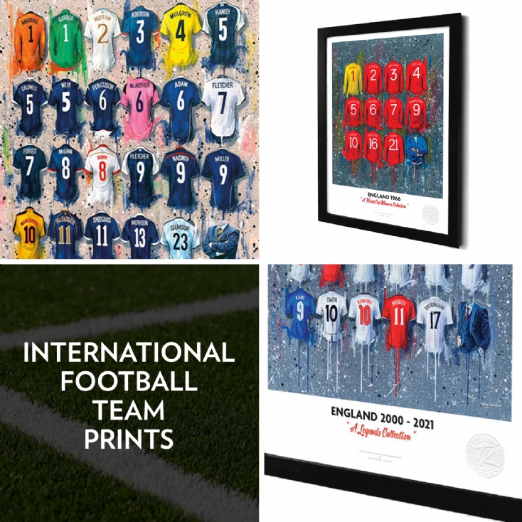 A3 Framed International Football Team Prints | Find Me A Gift