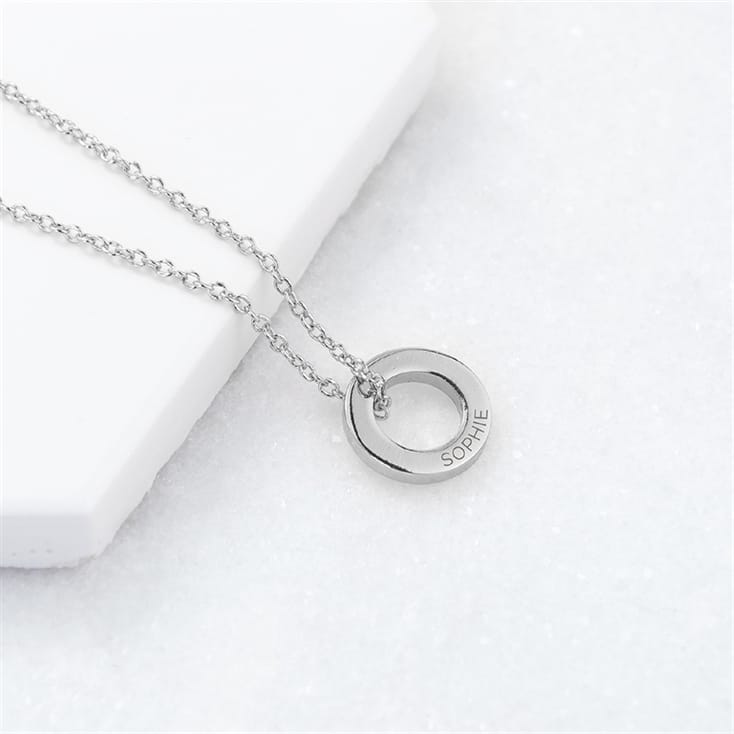 Personalised Mini Ring Necklace | Find Me A Gift
