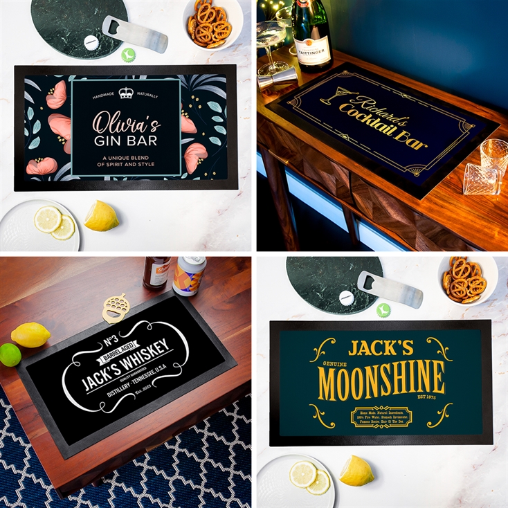 Personalised Bar Mats | Find Me A Gift