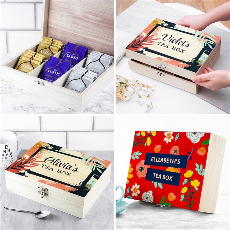Personalised Decorative Tea Box Gift Sets | Find Me A Gift