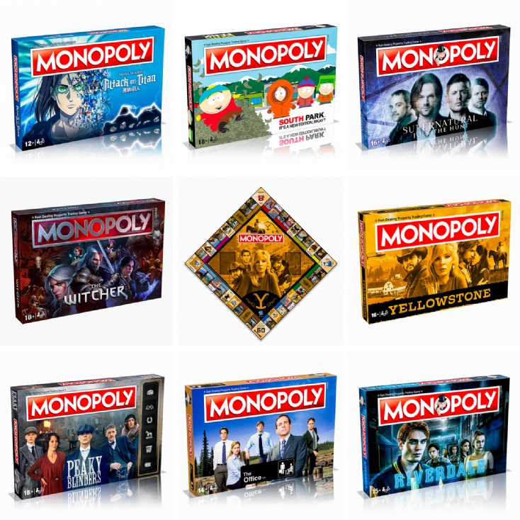 TV Show Monopoly Board Games | Find Me A Gift
