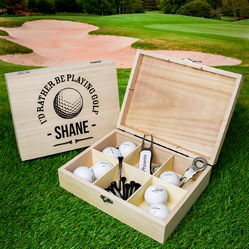 Personalised Golfers 6 Compartment Storage Box | Find Me A Gift