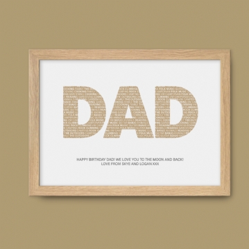 Things Dad Loves Personalised Print | Find Me A Gift